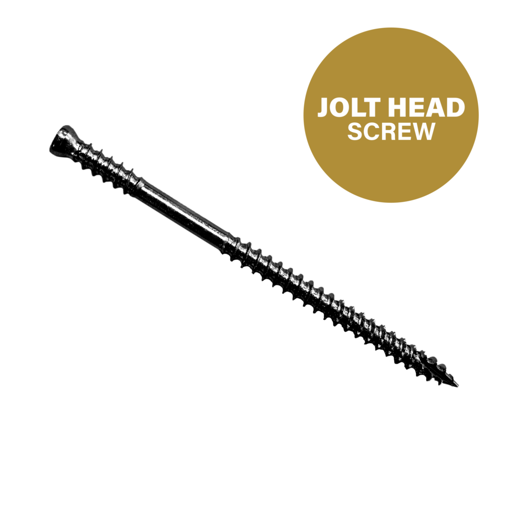 T-REX17® JoltScrew Jolt Head - 316 S/Steel Black - ECKO Fastening Systems