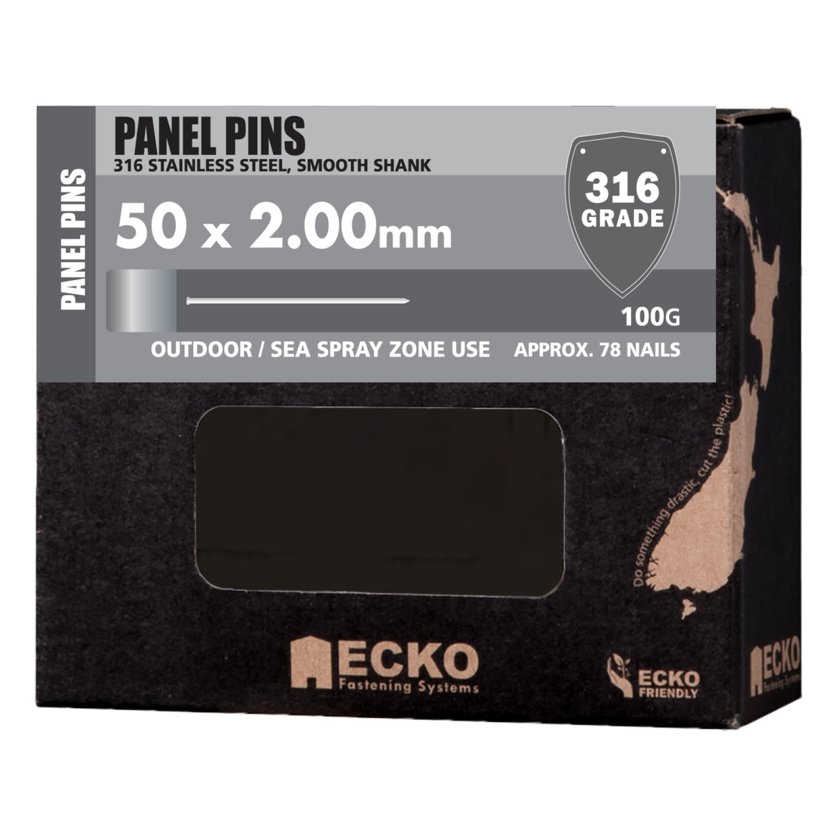 Panel Pin - 316 Stainless Steel - ECKO Fastening Systems